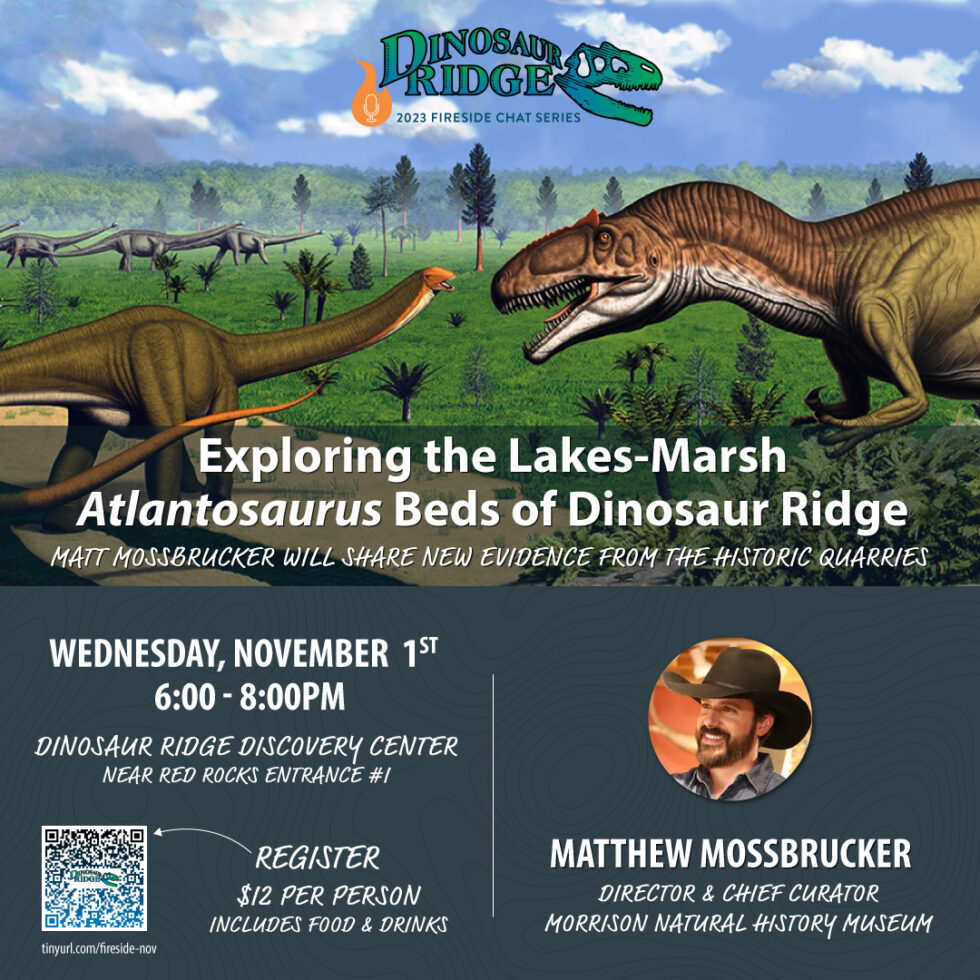 Fireside Chat: Exploring the Atlantosaurus Beds of Dino Ridge with Matt ...